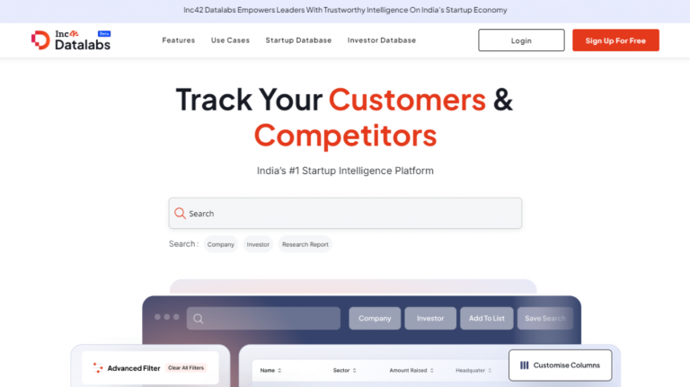 List - 8 Free and Paid Startup Databases - GreyB